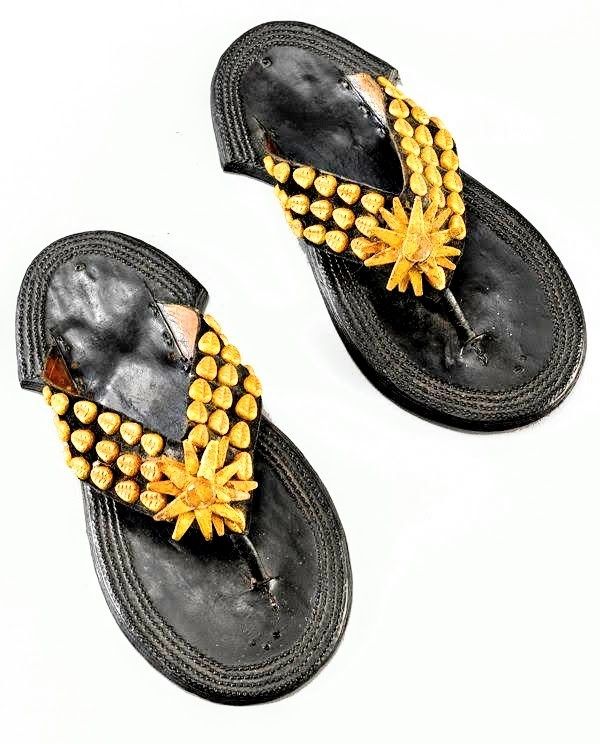 Marrying Ghana African Men's Royal Traditional Sandals AS06