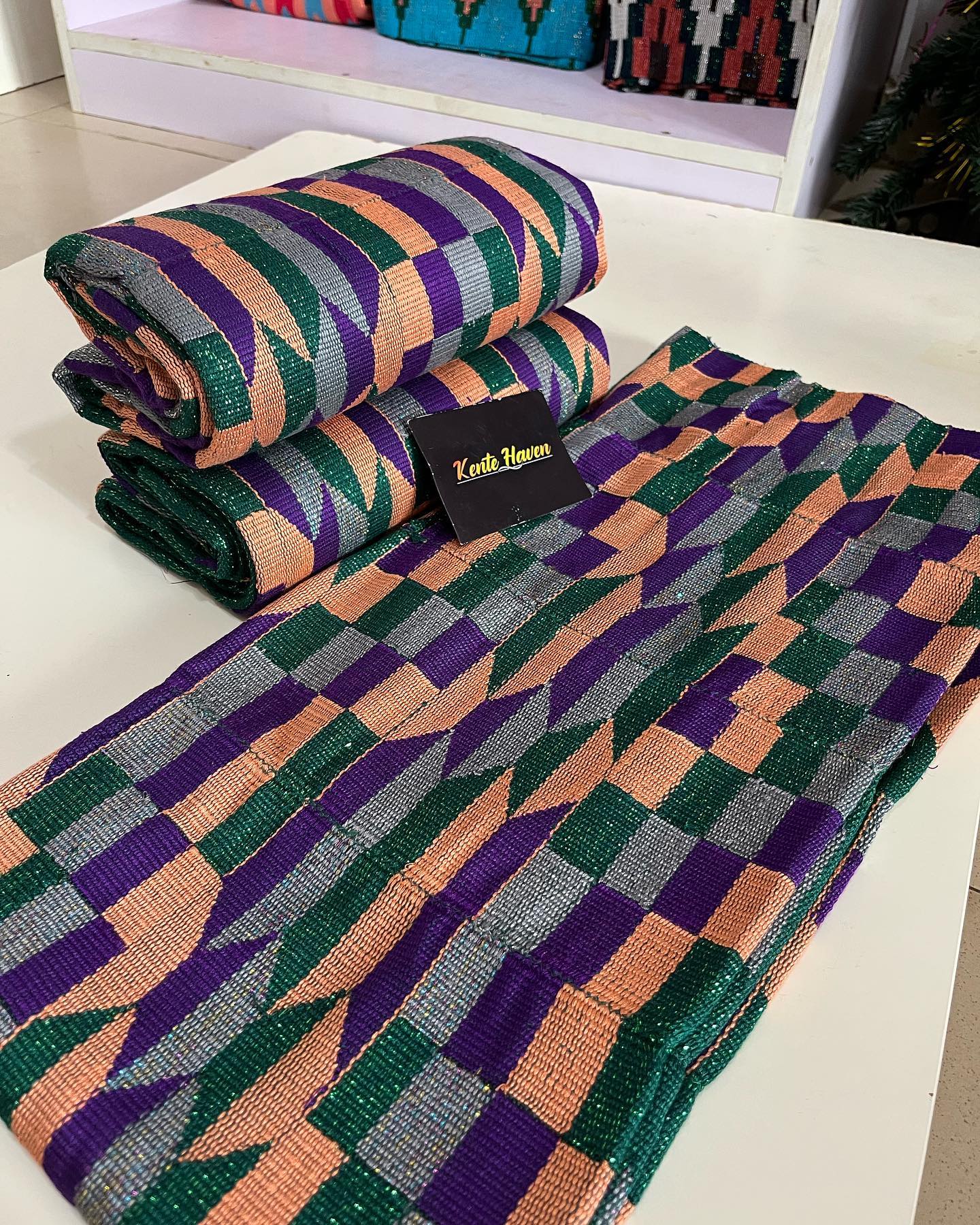 Kente Haven Hand Weaved Kente Cloth KH63