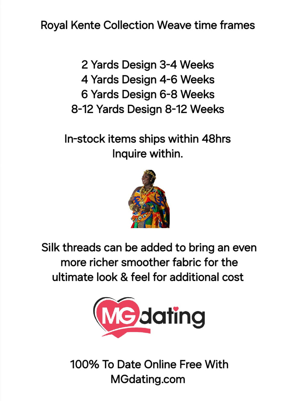 MG Royal Obama Hand Weaved Kente Cloth R24