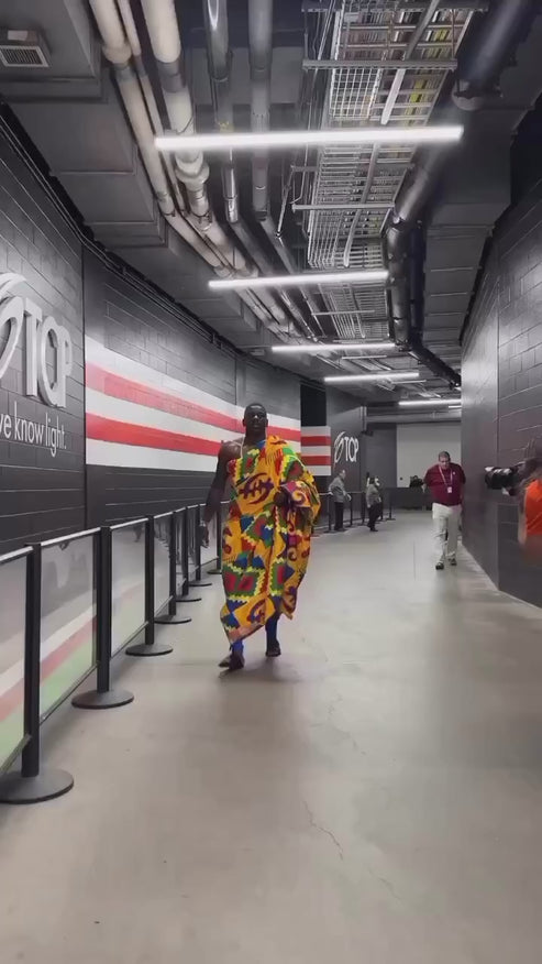 MG Chief Obama Hand Weaved Kente Cloth R41